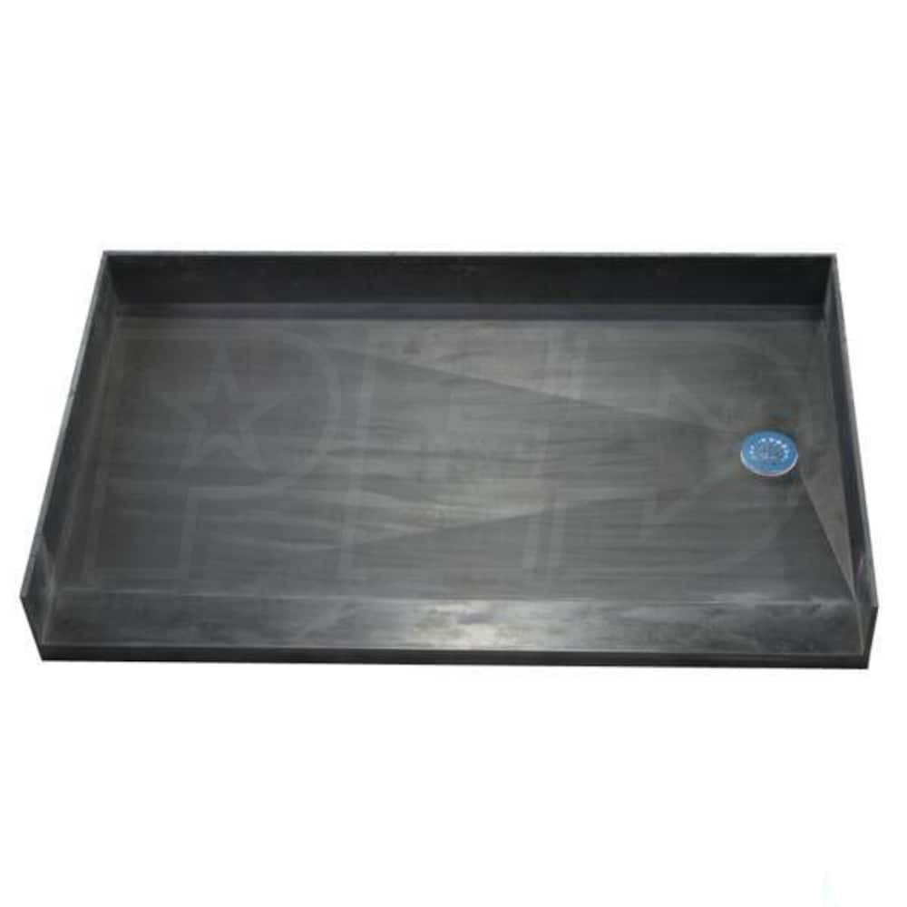 Tile Redi 3554RBF Barrier Free 35-Inch x 54-Inch Shower Pan with 2-Inch ...