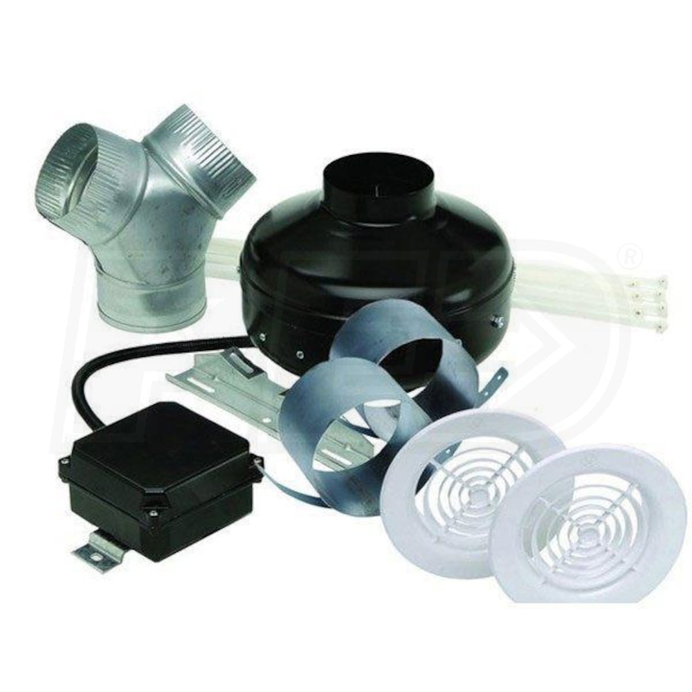 Soler & Palau KIT-PV200-DV Power Vent Inline Centrifugal Duct Fan Dual ...