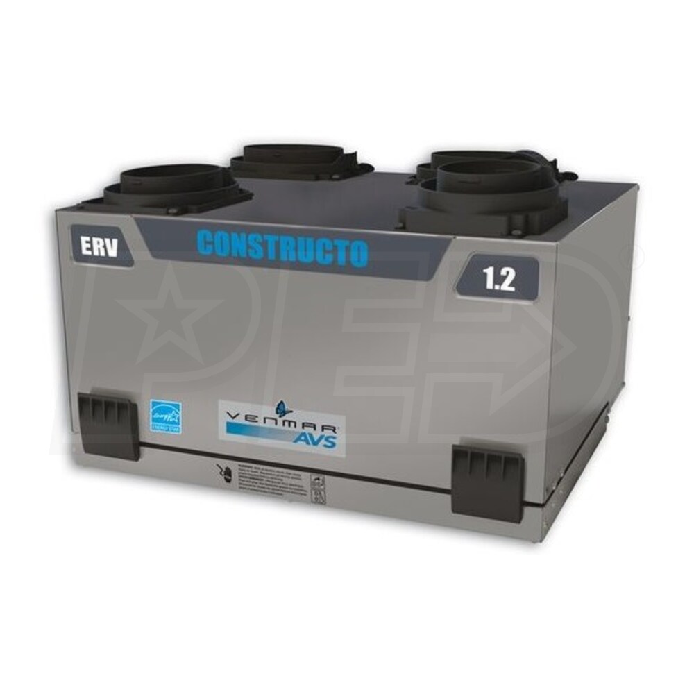 Venmar 41554 Constructo 1.2 - 120 Max CFM - Energy Recovery Ventilator ...