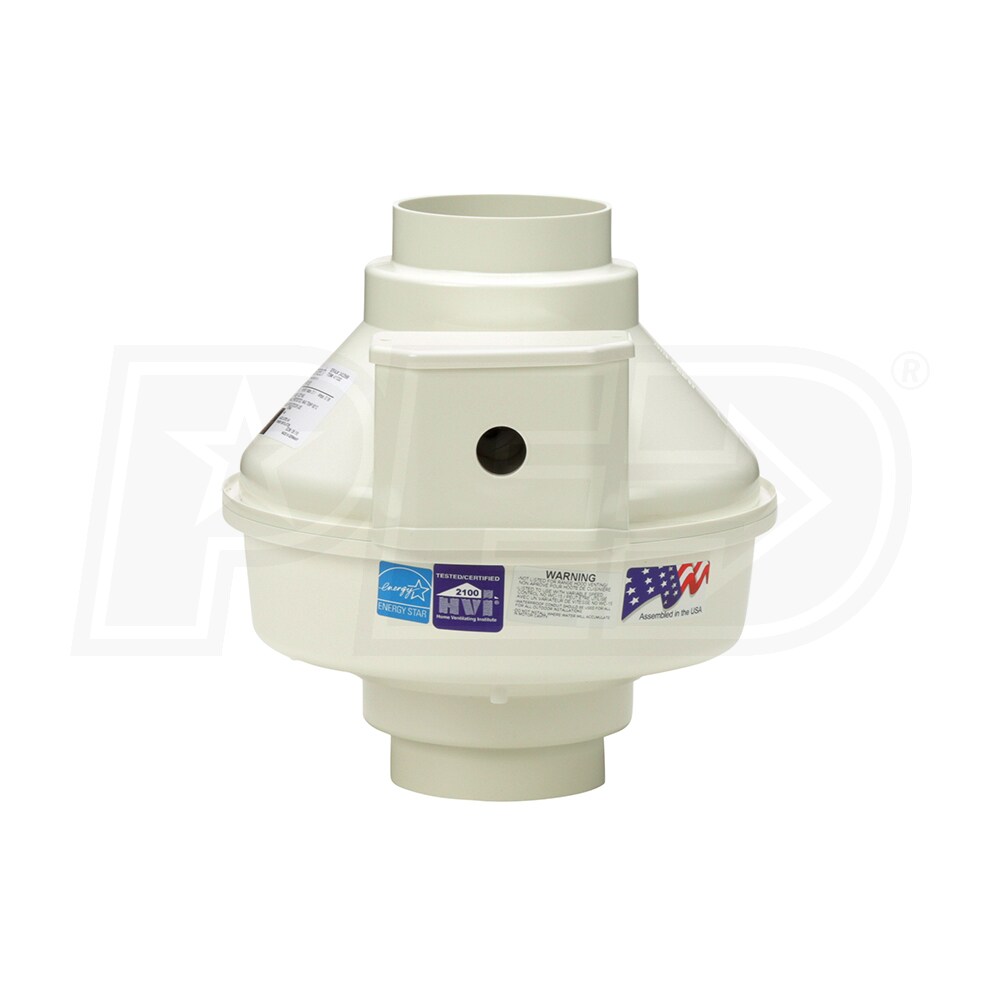 Fantech FR100 FR 137 CFM Inline Duct Fan 4-Inch Duct 120V