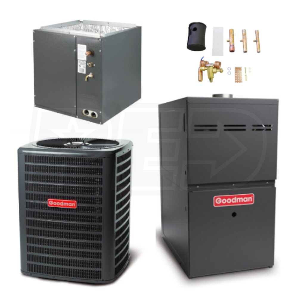 Goodman GSZ1636GMEC80120U - 3.0 Ton Cooling - 120k BTU/Hr Heating ...