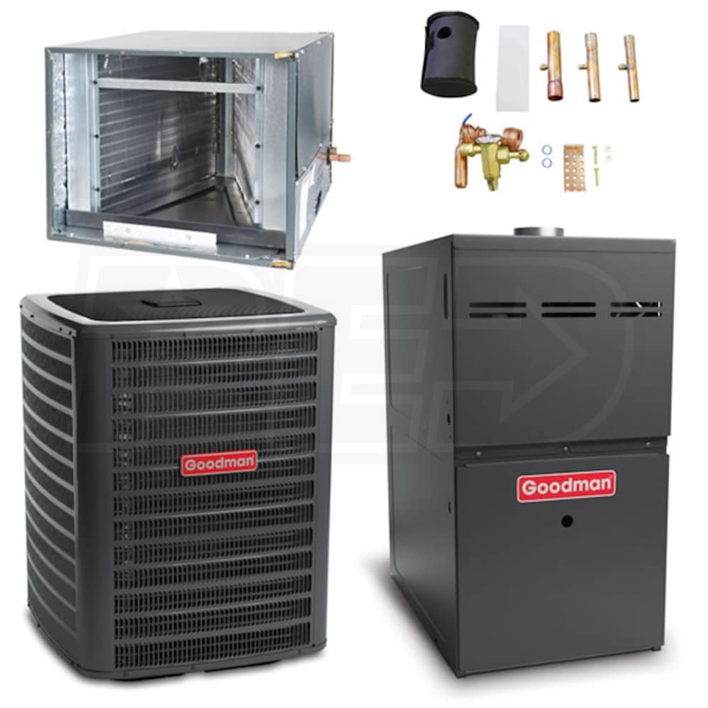 Goodman DSXC1660GMS8080H - 5.0 Ton Cooling - 80k BTU/Hr Heating - 2 ...