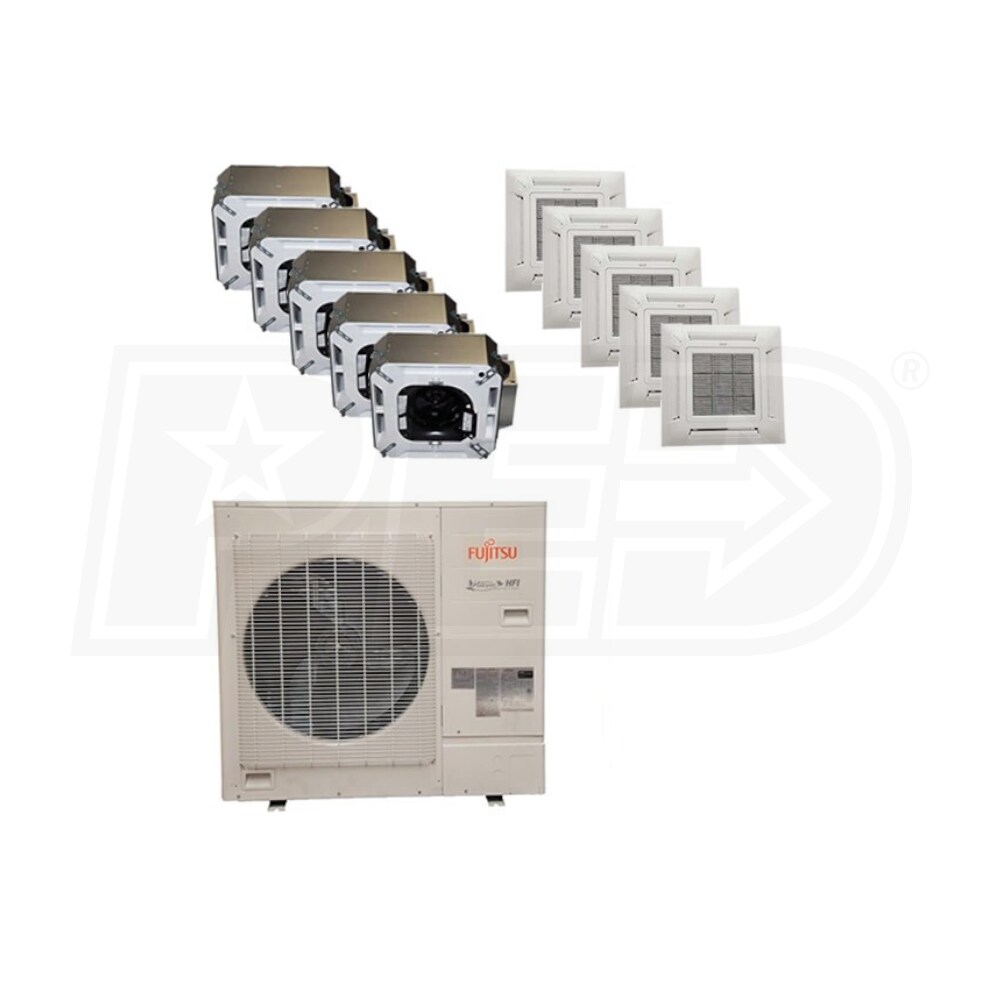 Fujitsu F5H45C0709091212 Ceiling Cassette 5-Zone System - 45,000 BTU ...