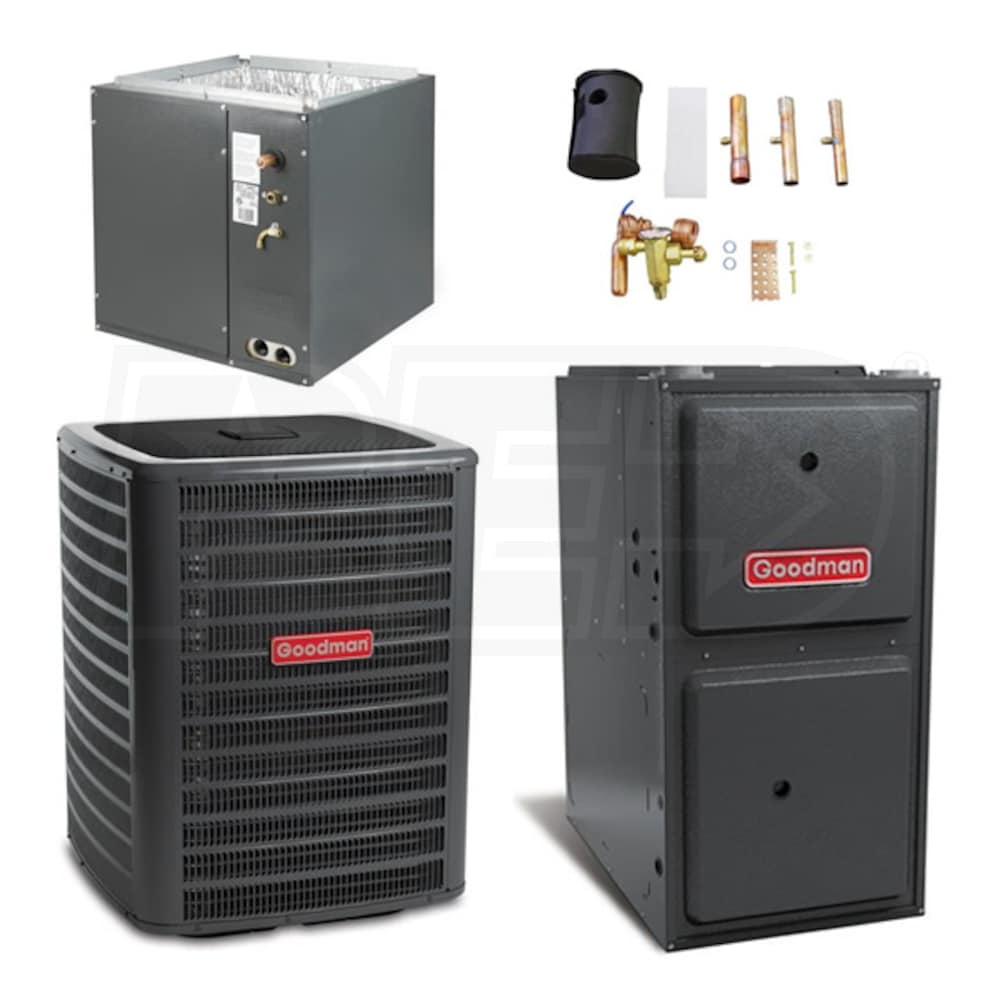 Goodman GSZC1836GMVM97100U - 3.0 Ton Cooling - 100k BTU/Hr Heating ...