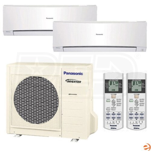 Panasonic Heating and Cooling CU-2E18/CS-E9/12 Panasonic 21,000 BTU ...