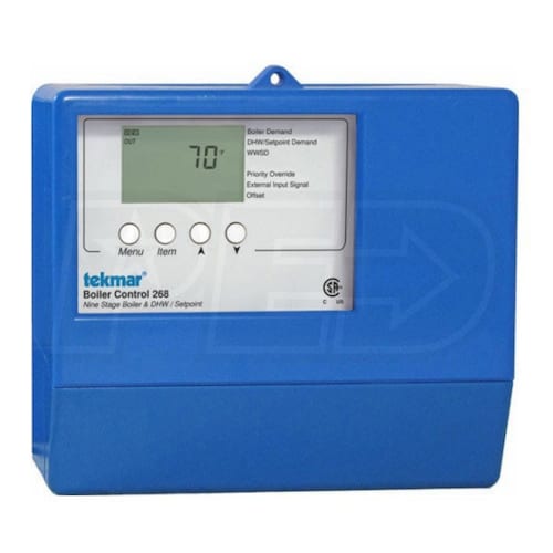Tekmar 268 - Boiler Control - Outdoor Temp. Reset - Nine Stage - DHW ...