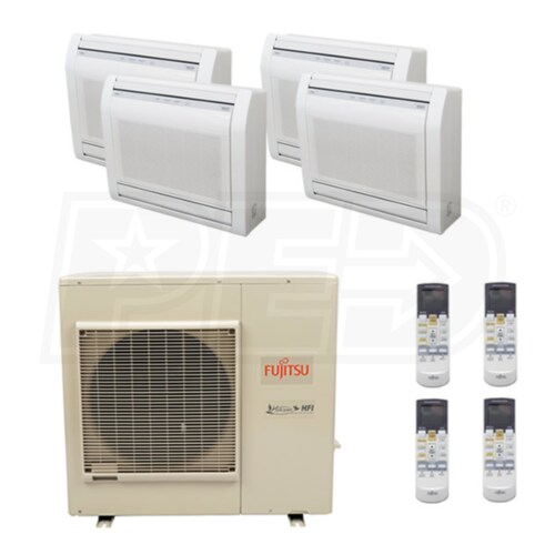 Fujitsu F4H36F09090909 Floor Standing 4-Zone System - 36,000 BTU ...