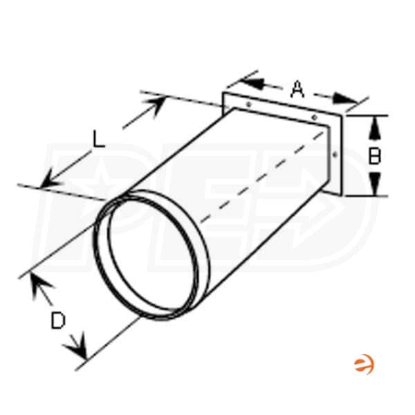 Unico UPC-61 Replacement Supply Adaptor, 9-Inch Round Duct, used for ...