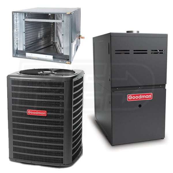 Goodman GSX1636GMS8100H - 3.0 Ton Cooling - 100k BTU/Hr Heating - Air ...