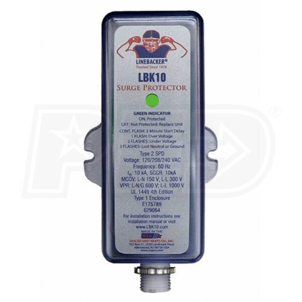 Supco LBK10 120/240V Single Phase Surge Arrestor W/ LED Diagnostics