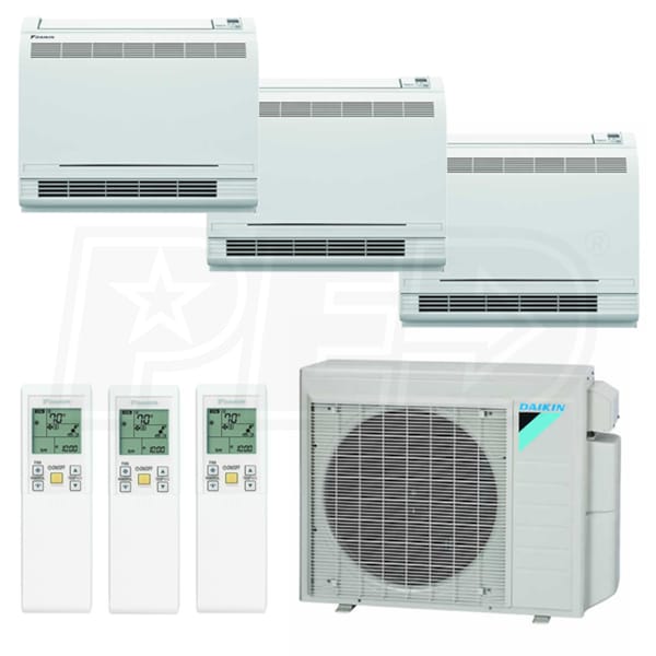 Daikin D3L36F09091200 Aurora Floor Mounted 3-Zone System - 36,000 BTU ...