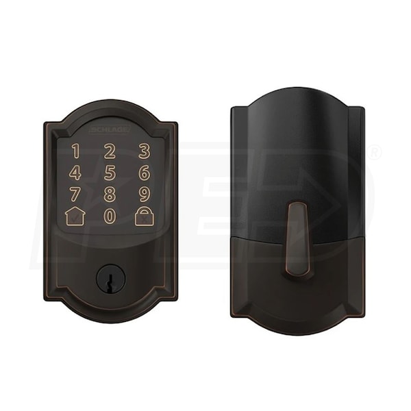 Schlage BE489WB CAM 716 - Encode™ Camelot - Smart Wi-Fi Deadbolt - Aged ...