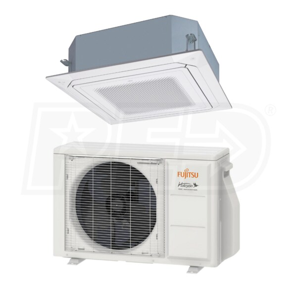 Fujitsu 18LUAS1C - 18k BTU Cooling + Heating - Compact Ceiling Cassette ...